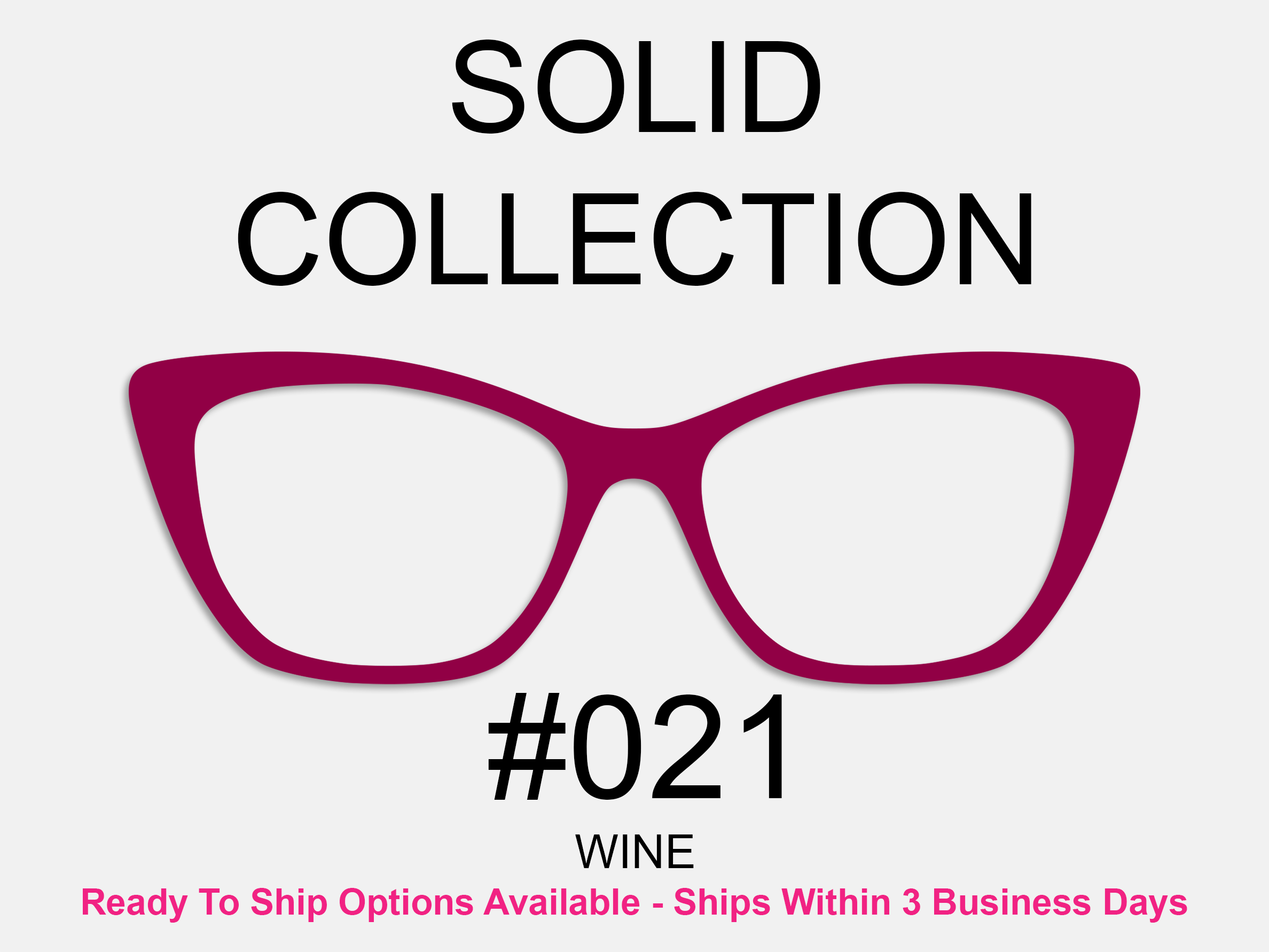 Solid Collection #021 (RTS AVAILABLE) - Wine – Tasha's Top Frames Inc