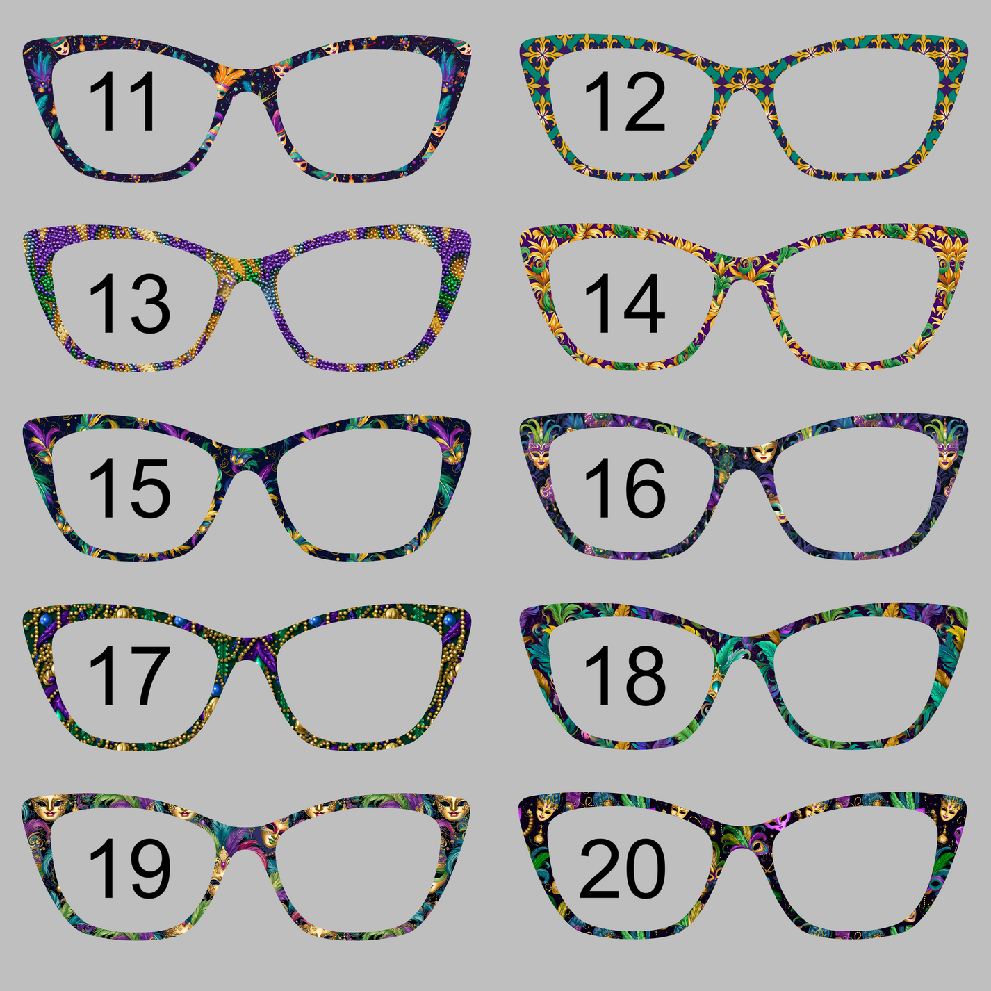 Mardi Gras Collection – Tasha's Top Frames Inc.